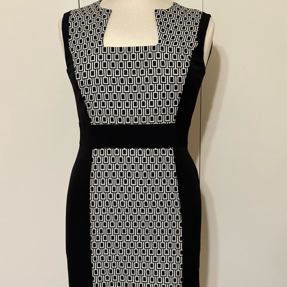 Tahari | Dresses | Tahari Dress Black And White | Poshmark